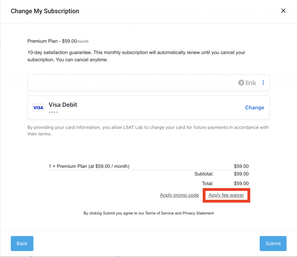 LSAC Fee Waiver Program | LSAT Lab